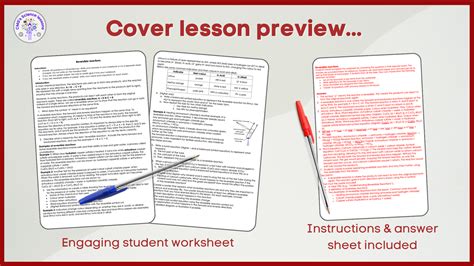 Reversible Reactions Cover Lesson Teaching Resources