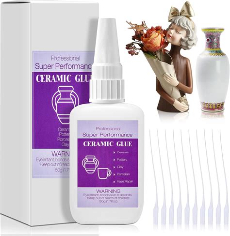 50g Ceramic Glue With Nozzle Instant Strong Adhesive Glue Fast Drying