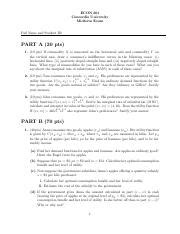 Sample Midterm Pdf ECON 301 Concordia University Midterm Exam Full Name And Babe ID PART A