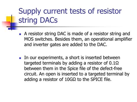 Ppt Current Testable Design Of Resistor String Dacs Powerpoint Presentation Id3718446