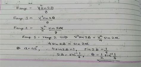 two projectiles a and b are thrown from the same point with velocities