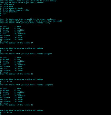Database Structure Creator For 1 Codeclerks