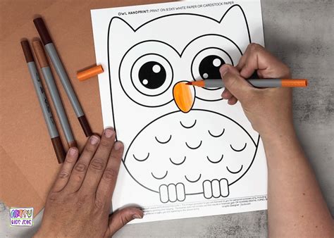 Owl Handprint Craft