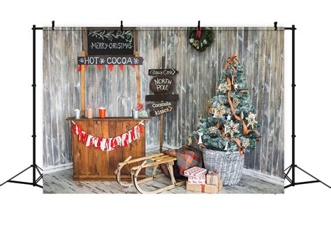 Christmas Hot Cocoa Corner Backdrop Brp8 84
