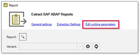 Runtime Parameters Xtract Universal Helpcenter