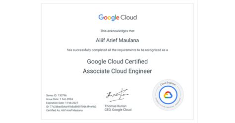Aliif Arief On Linkedin Associate Cloud Engineer • Aliif Arief Maulana