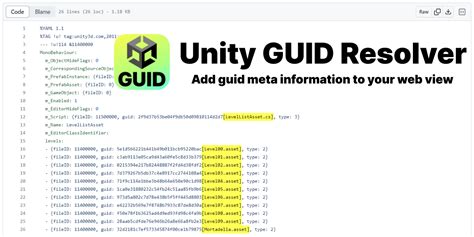 Guid Resolver Comjdguidresolver Unity Package Upm Download Openupm
