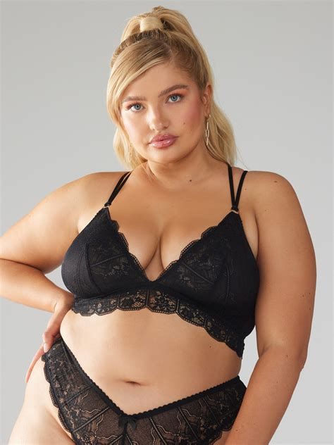 Deco Glass Lace Bralette Savage