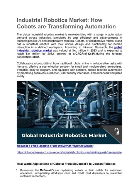 Ppt Industrial Robotics Market How Cobots Are Transforming