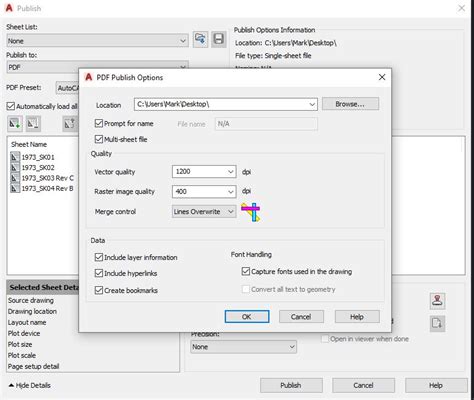 solved autocad lt2019 publish to pdf error error autodesk community