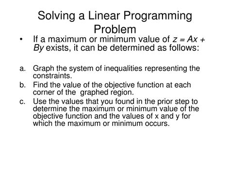 PPT Linear Programming PowerPoint Presentation Free Download ID 758503