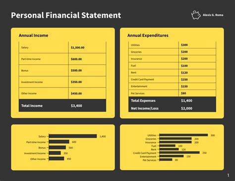 How To Create A Personal Financial Statement In Excel Design Talk