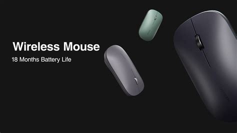 Ugreen 24g Wireless Mouse Slim Silent Portable Mice For Laptop And