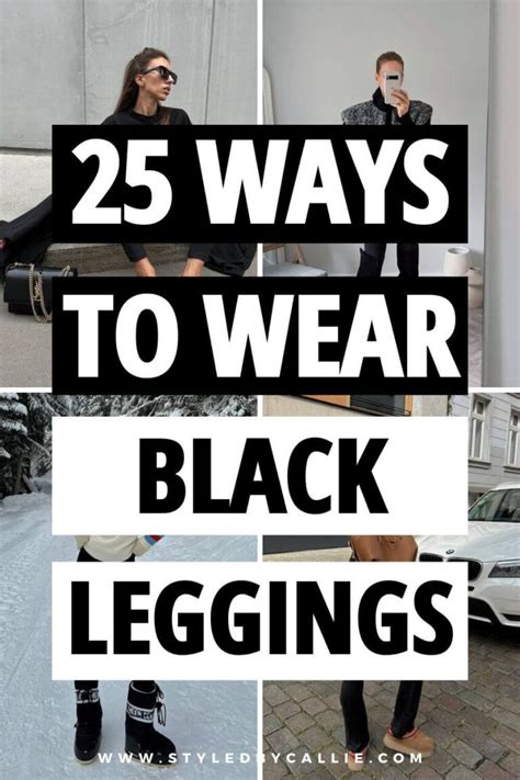 25 Ways To Wear Black Leggings That Look Amazing