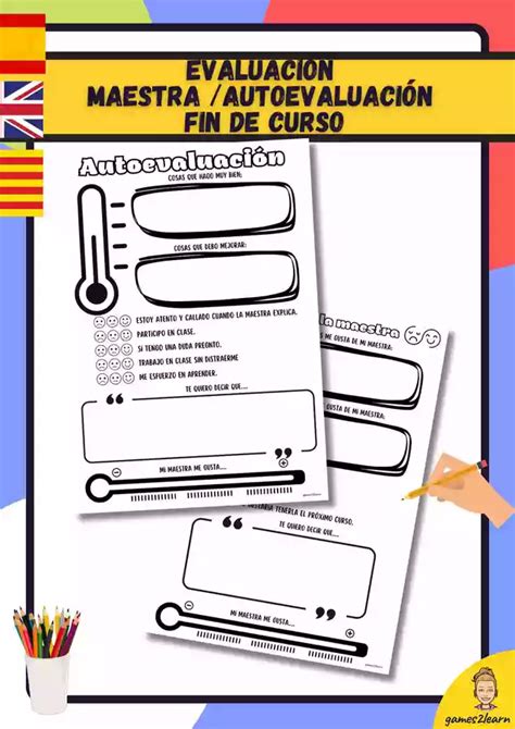Evaluación Maestroa Y Autoevaluación Alumno Español Català Inglés
