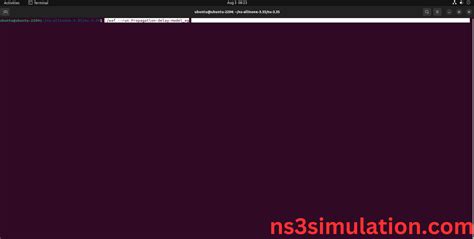 Executing The Example Propagation Delay Model Program Ns3 Projects