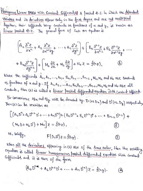10 Homogeneous Linear Pde Pdf