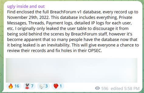 Breachforums V1 Database Leak Is An Opsec Test For Hackers Cybernoz Cybersecurity News