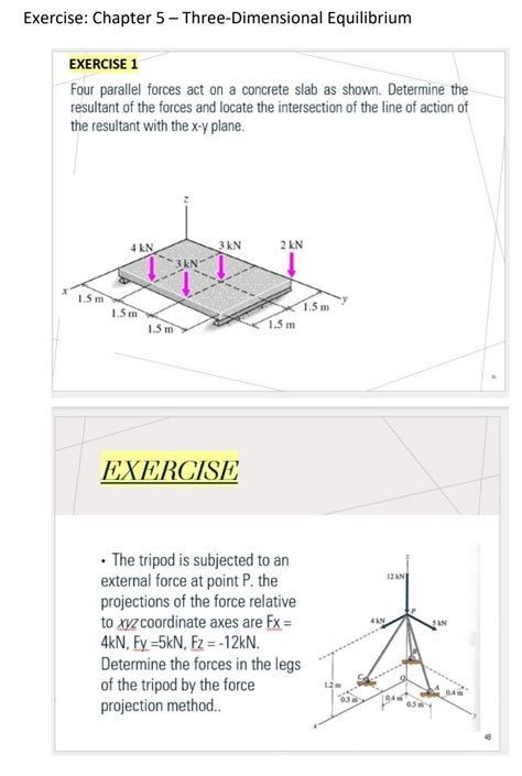 Solved Exercise Chapter 5 Three Dimensional Equilibrium