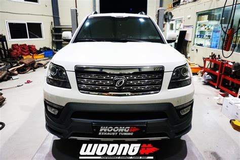 더뉴 모하비 2대 순정형 듀얼 머플러 Jsr 티탄블루 터보사각 익시온댐이 있고 없고의 차이 ~~ 네이버 블로그