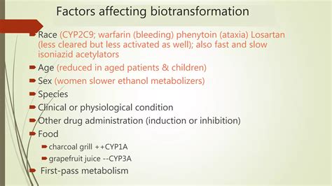 Biotransformation Pptx Endocrine And Metabolic Diseases Diseases And Conditions