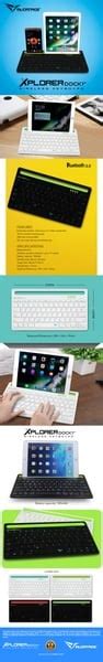 Alcatroz Xplorer Dock 1 Bluetooth Keyboard Black Red · Ritec It