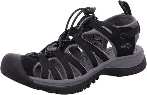 Keen Womens Whisper Closed Toe Sport Sandals Black Gargoyle