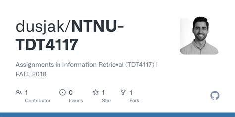 GitHub Dusjak NTNU TDT Assignments In Information Retrieval TDT FALL
