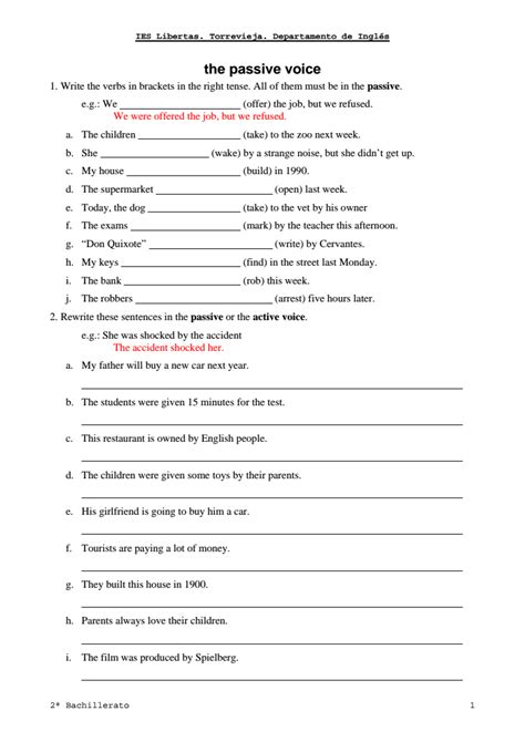 The Passive Voice Exercises الملفات باك دوك