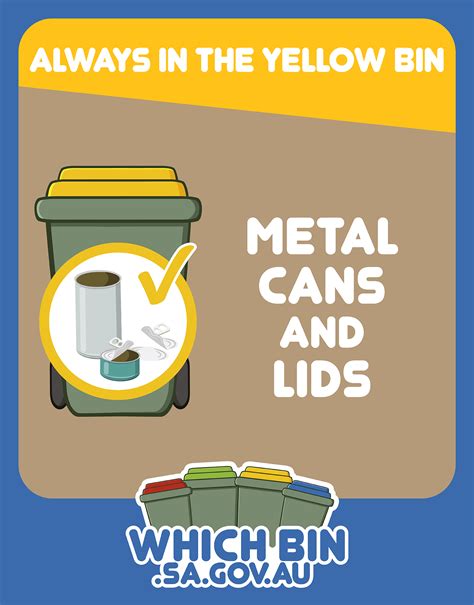 Always In The Yellow Bin Metal Cans And Lids
