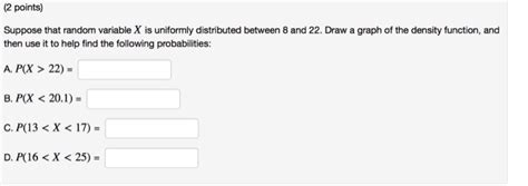 Solved Points Suppose That Random Variable X Is Chegg