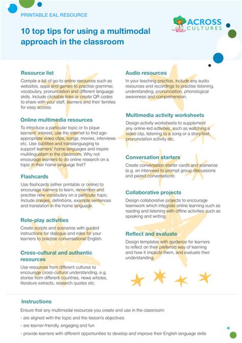 Printable Resources For Eal And New To English Learners