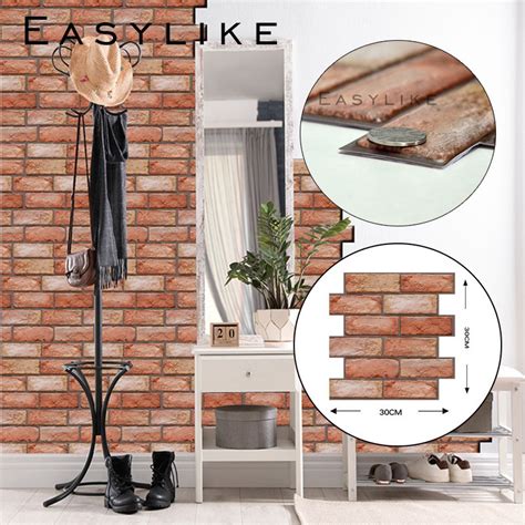 Easeylike สีขาววอลเปเปอร์มีกาวในตัวติดผนัง 3d Wallpaper หนาพิเศษ สติ๊กเกอร์ติดผนัง ความหนา รุ่น