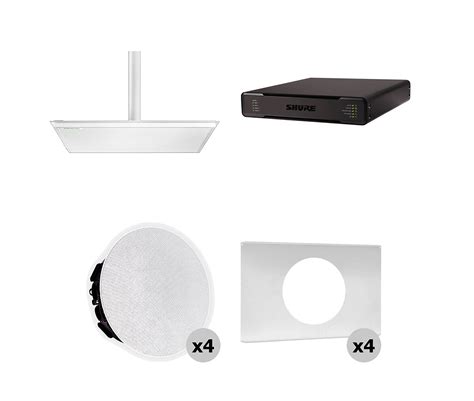 Shure Large Conferencing Room Bundle With Mxa920 S Ceiling Mic P300 Intellimix Processor Mxn5w