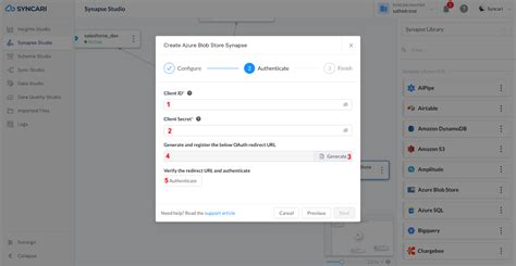 Azure Blob Storage Setup Syncari