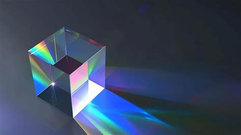 3d Rendered Abstract Solid Glass Cube Premium Ai Generated Image