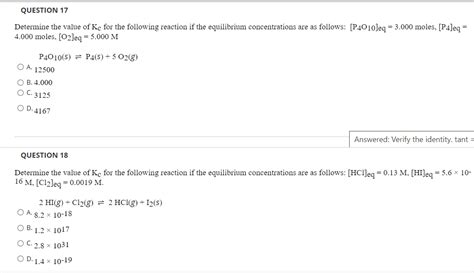 Solved QUESTION Determine The Value Of Kc For The Chegg Com