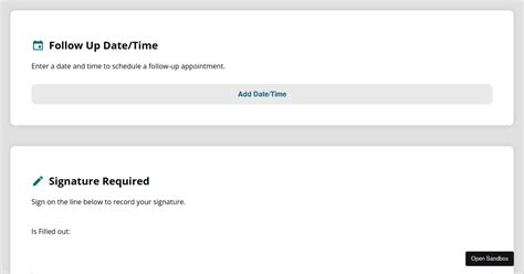 React Signature Example Codesandbox