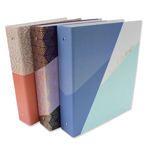 U Style Get It Together 3 Ring Paper Binder, Designs Vary, 1 inch ...
