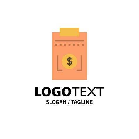 Expense Business Dollar Money Business Logo Template Flat Color