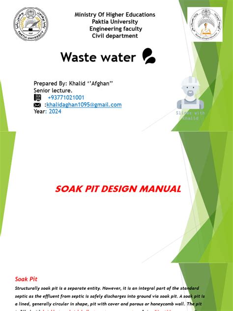 Soak Pit Design Manual Pdf