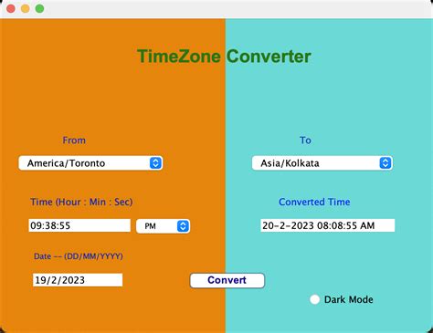 Github Singhdevanshhtimezone Converter A Timezone Converter App Gui