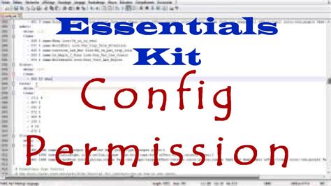 Plugins Essentials Kit Permission Config Fr Minecraft 162 Youtube