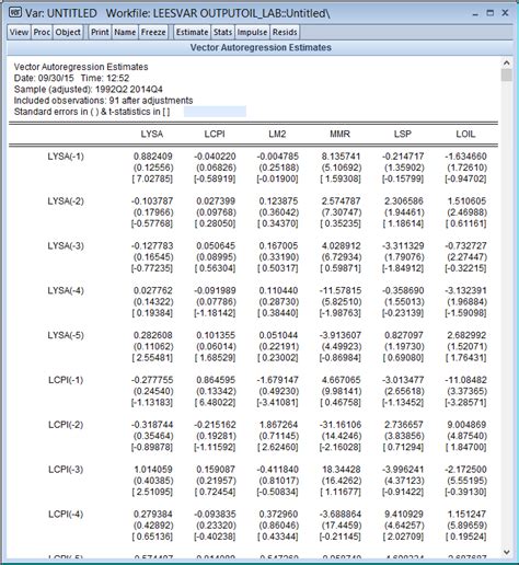 Research Tips Structural Var Using Eviews