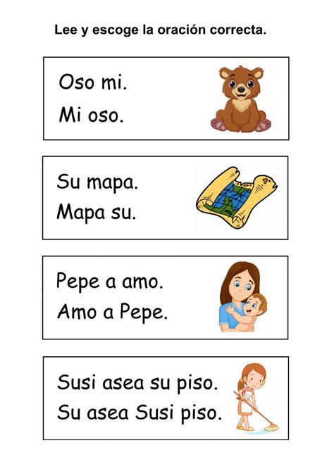 Oraciones Con M P S Worksheet Reggio Emilia Abc Reggio