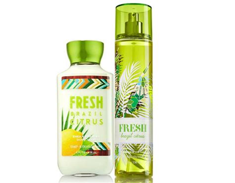 Bath And Body Works Fresh Brazil Citrus Body Lotion Fine Fragrance Mist