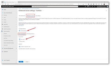 Configurare Il Cross Tenant Access Con Azure Ad External Identities Per