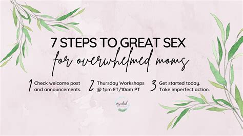 7 Steps To Great Sex For Overwhelmed Moms Facebook