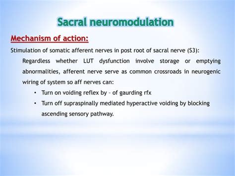 Neuromodulation In Treatment Of Neurogenic Bladder Pptx