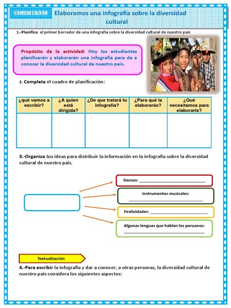 D3 A2 Ficha Com Elaboramos Una Infografía Sobre La Diversidad Cultural